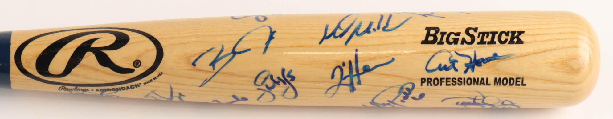 2002 Athletics Team-Signed Rawlings Pro Baseball Bat Signed by (21 ...