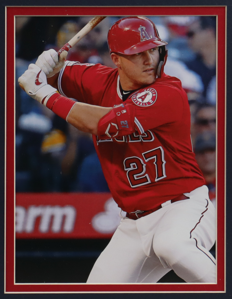 Mike Trout Angels Custom Framed Jersey with (2) Metal Angels Logo ...