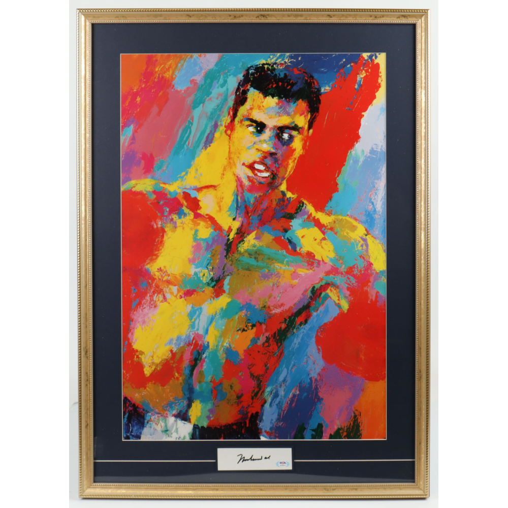 Muhammad Ali Signed "Muhammad Ali" Custom Framed Cut Display With ...