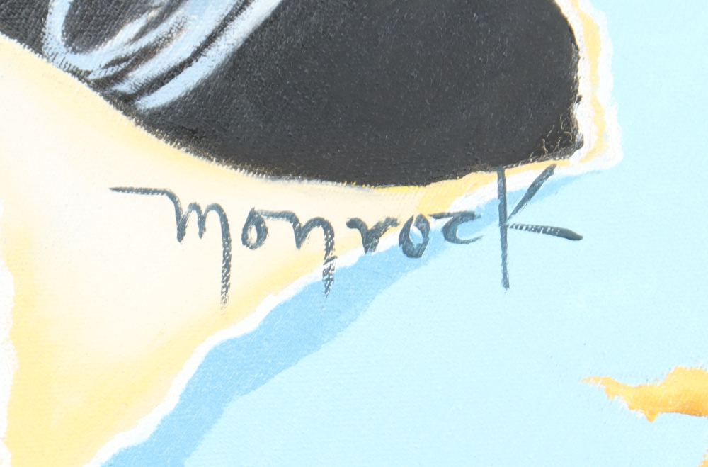 Hector Monroy Signed "James Dean" 30x40 Oil Painting on Canvas (PA ...