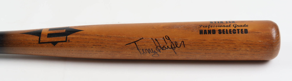 Terry Harper Signed Elite Professional Baseball Bat (Beckett ...