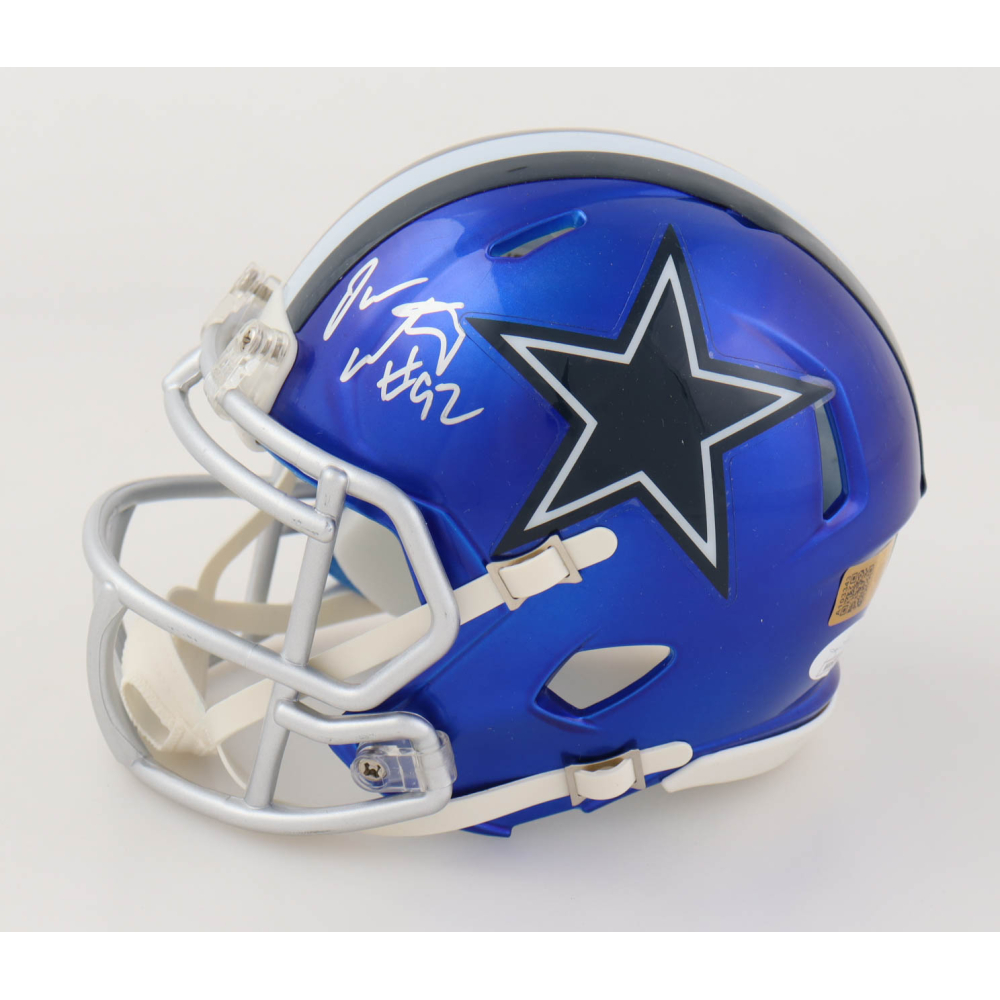 Dorance Armstrong Jr. Signed Cowboys Flash Alternate Speed Mini Helmet ...