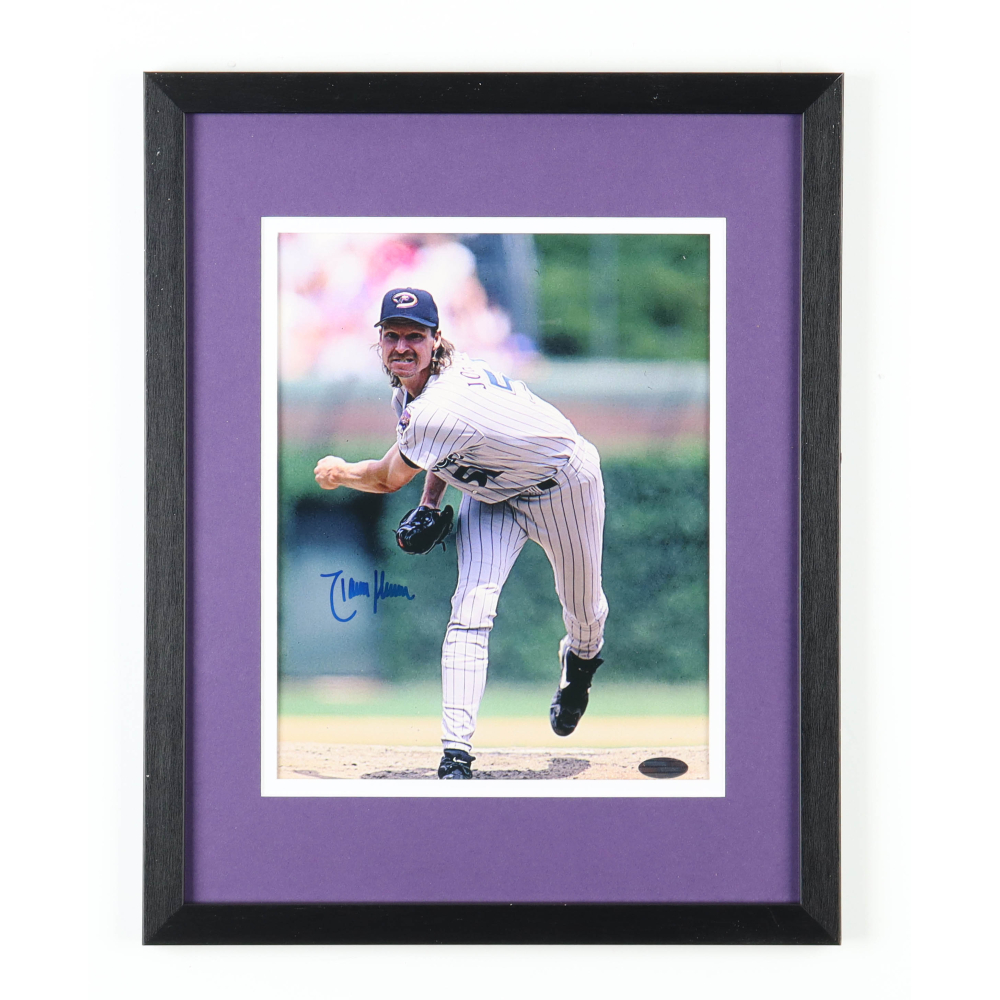 Randy Johnson Signed Diamondbacks Custom Framed Photo (Steiner ...