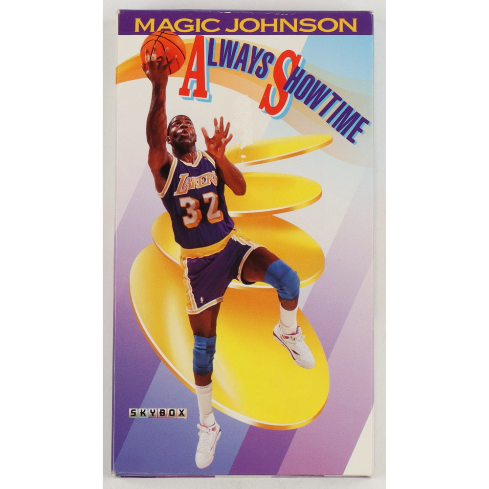 Magic Johnson LE "Always Showtime" VHS with 1991 SkyBox Magic Johnson ...
