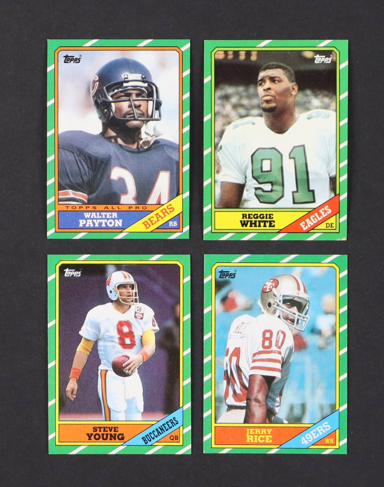 1986 Topps Football Complete Set of (396) Cards with Jerry Rice #161 RC ...