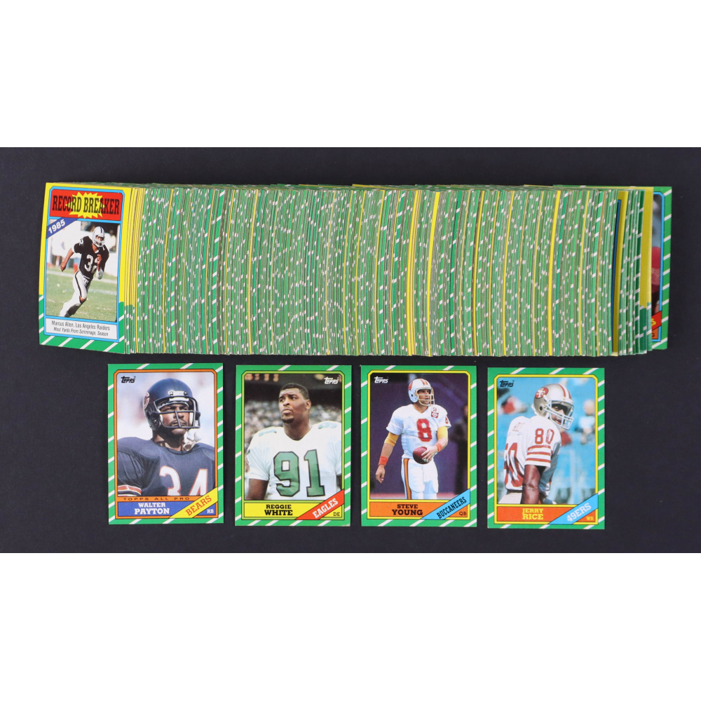 1986 Topps Football Complete Set of (396) Cards with Jerry Rice #161 RC ...