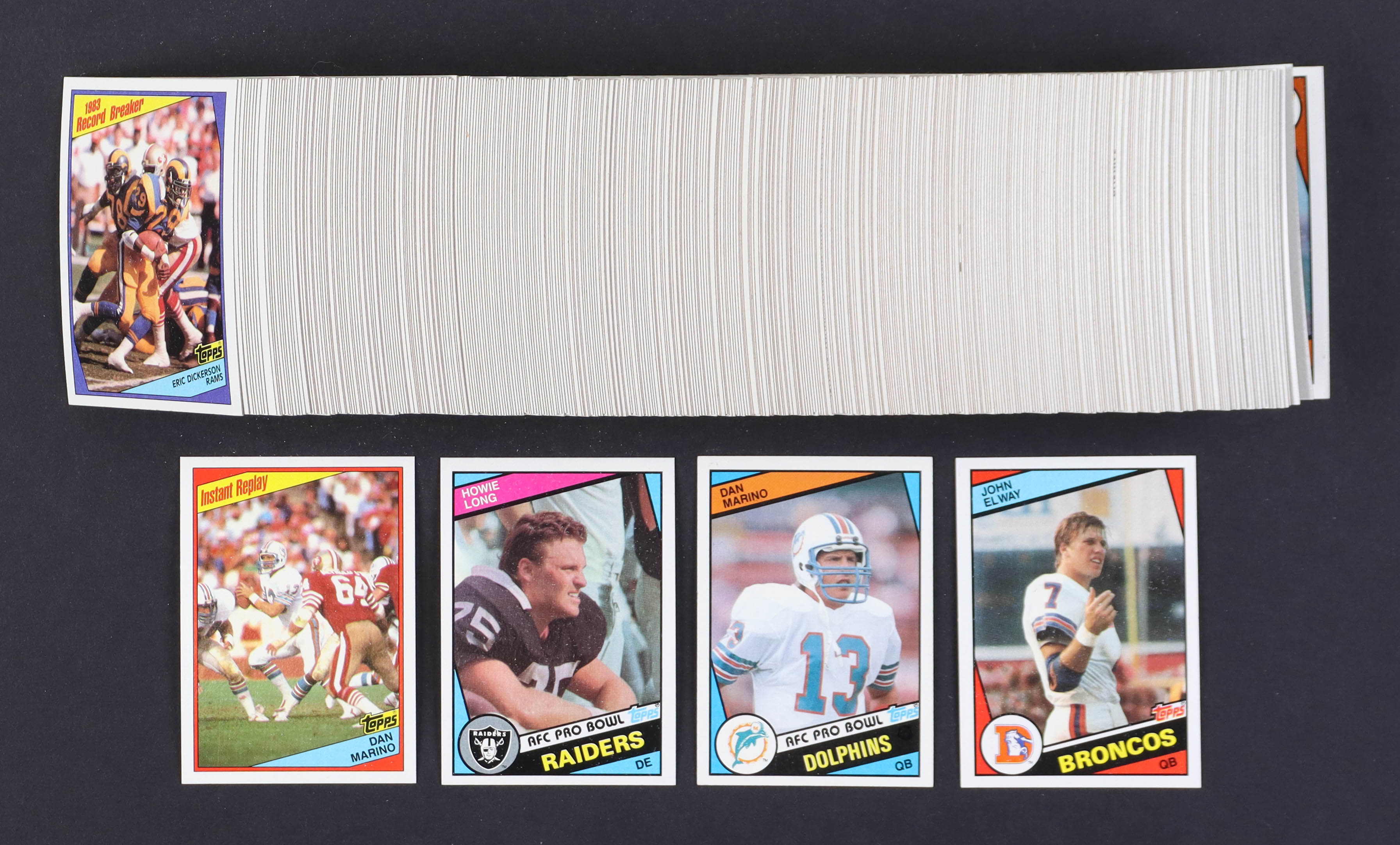 1984 Topps Football Complete Set of (396) Cards with John Elway #63 RC ...