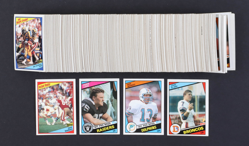 1984 Topps Football Complete Set of (396) Cards with John Elway #63 RC ...