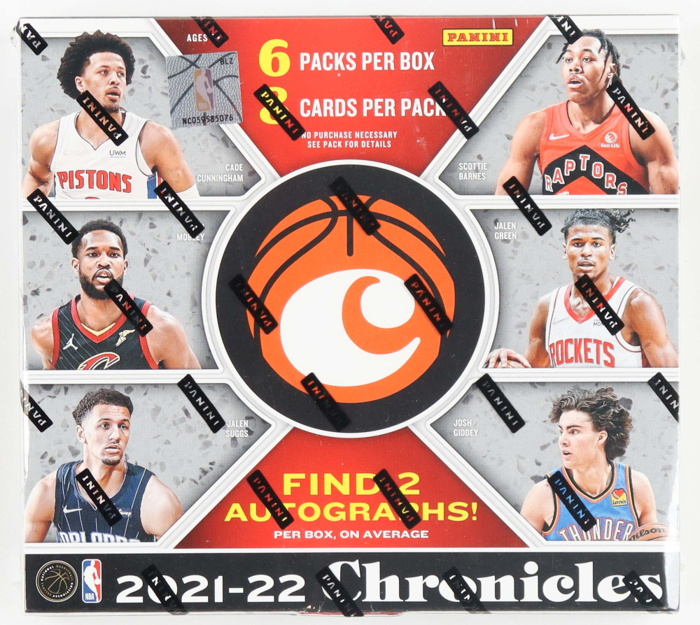 2021-22 Panini Chronicles Basketball Hobby Box with (6) Packs | Pristine Auction