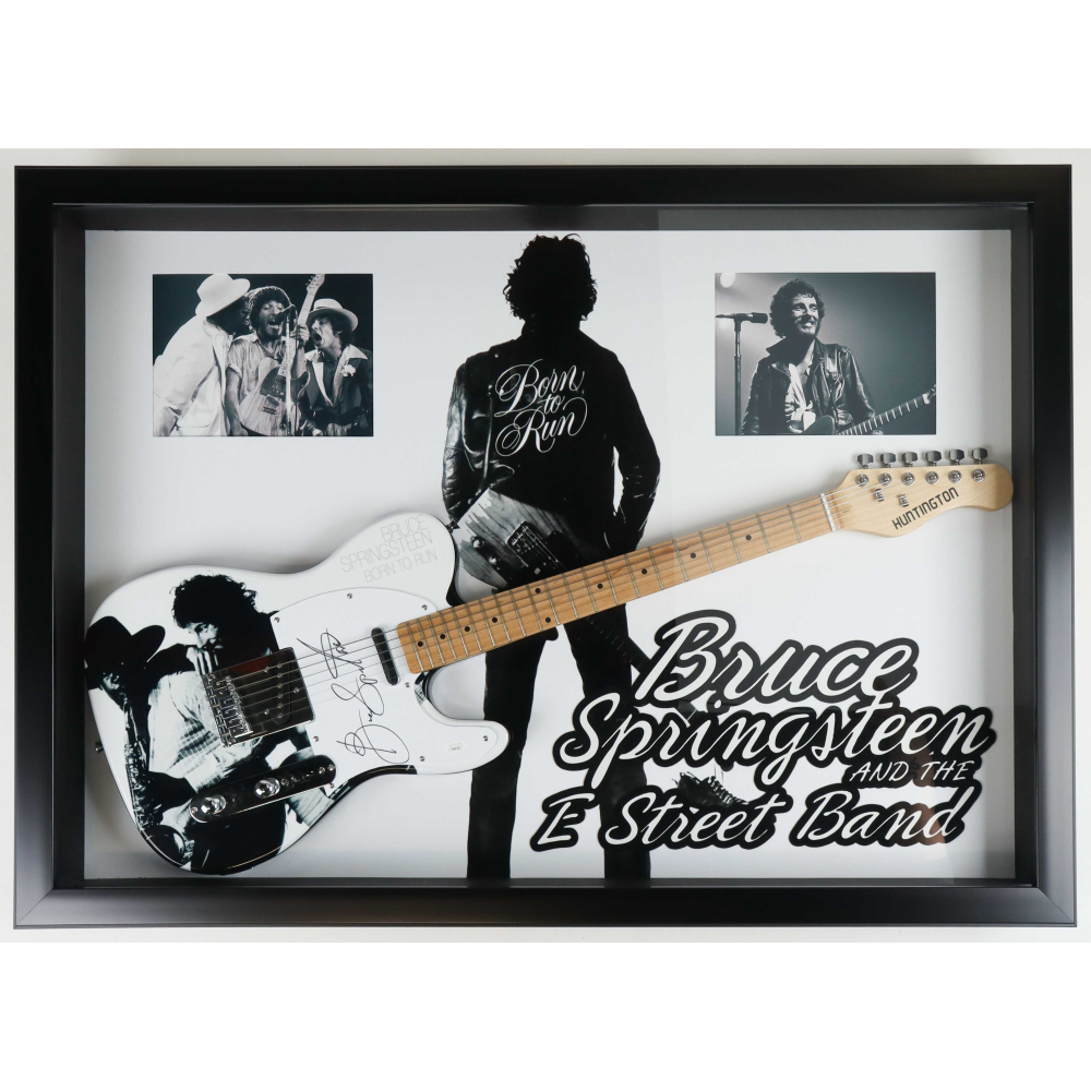 Bruce Springsteen Signed Shadowbox Framed Electric Guitar Display (JSA ...