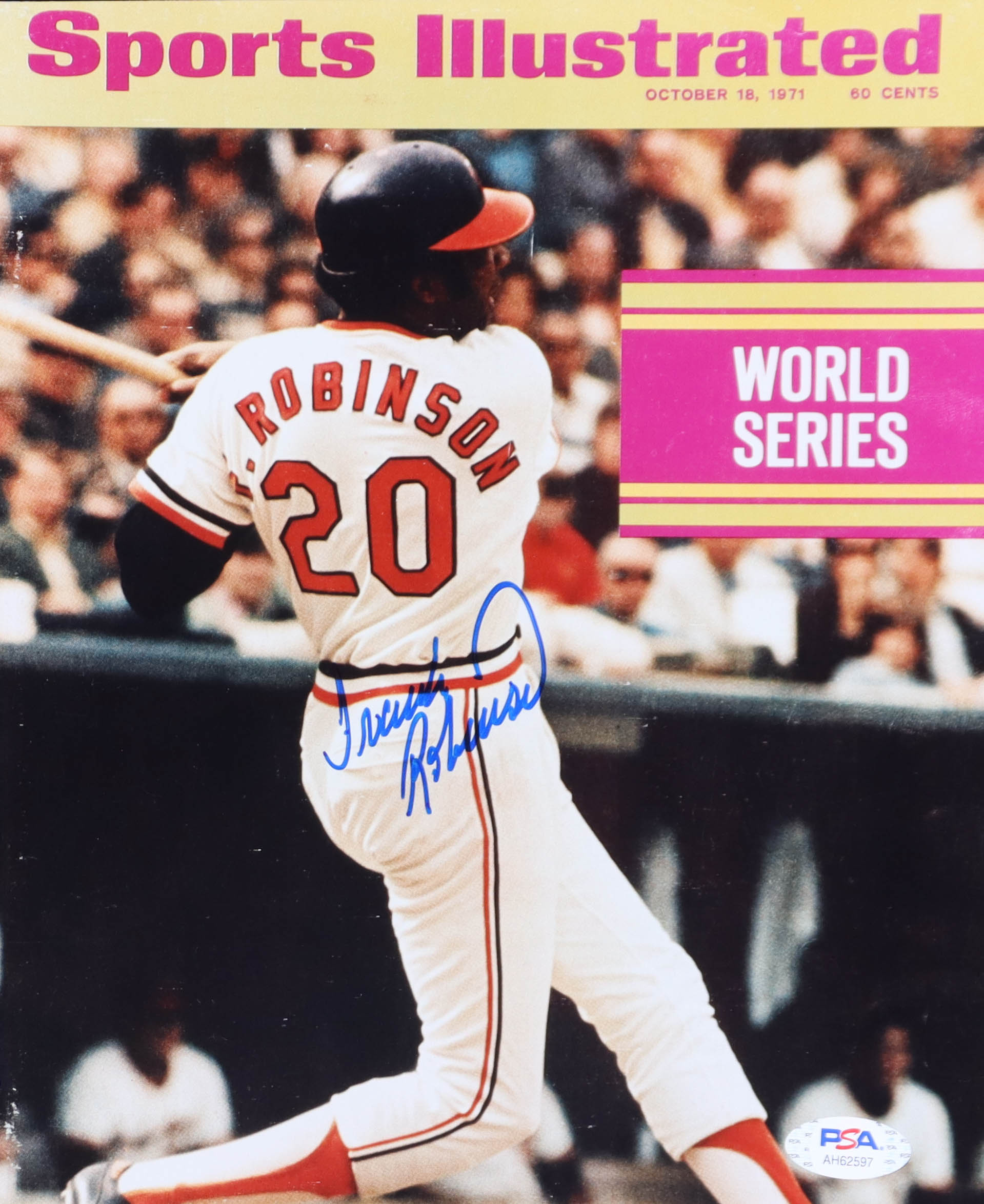 Frank Robinson Signed "Sports Illustrated" 8x10 Photo (PSA) | Pristine ...