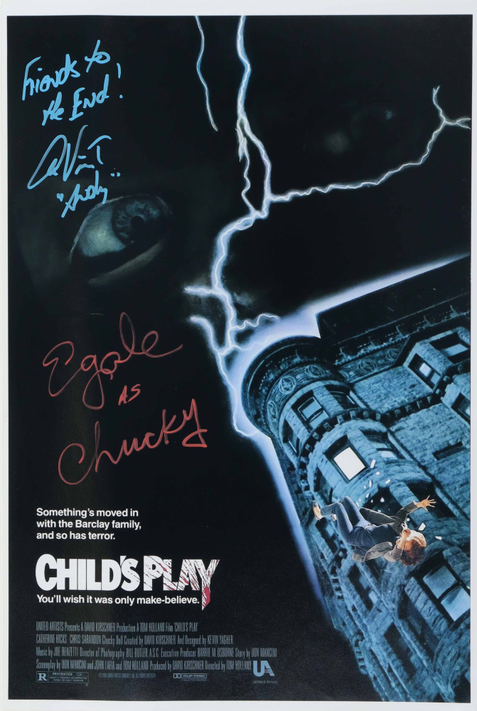 Alex Vincent & Ed Gale Signed "Child's Play" 11x17 Photo Inscribed ...