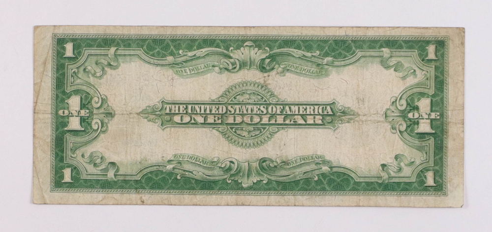 1923 $1 One Dollar Federal Reserve Blue Seal Large Size Silver ...