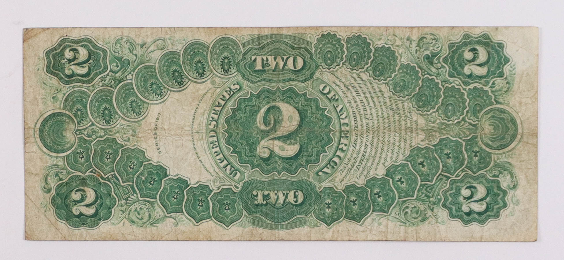 1917 $2 Two Dollar Red Seal U.S. Legal Tender Note | Pristine Auction