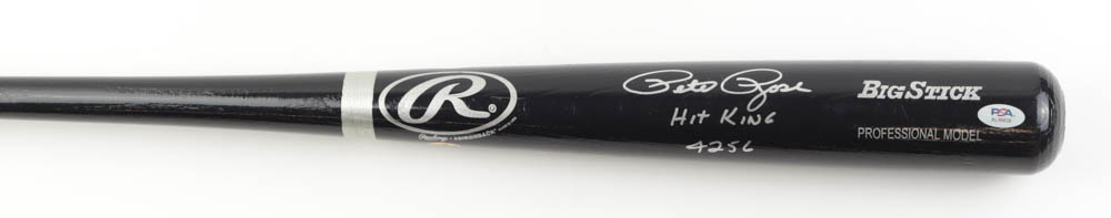 Pete Rose Signed Rawlings Big Stick Baseball Bat Inscribed "Hit King ...