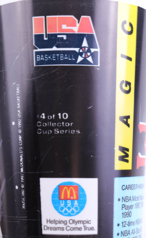 1992 McDonalds Dream Team Complete Set of (10) Cups with Michael Jordan ...