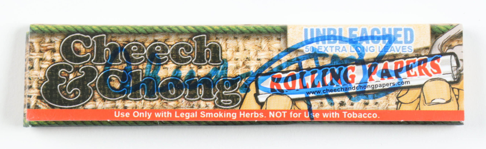 Cheech Marin & Tommy Chong Signed "Cheech & Chong" Rolling Papers (JSA ...