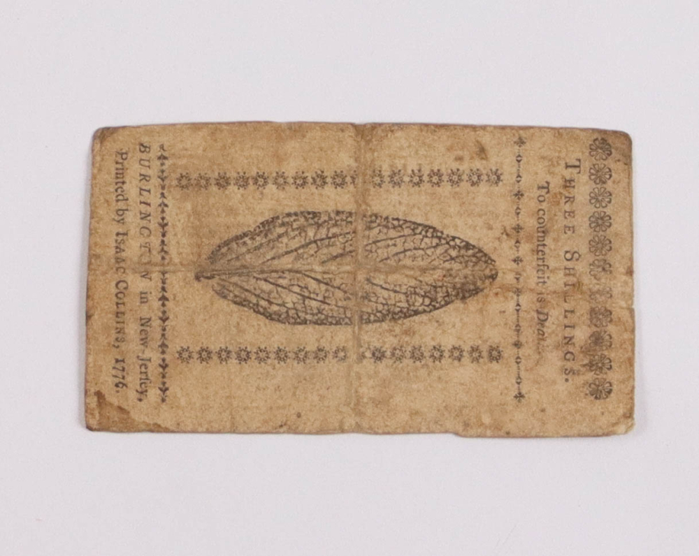 1776 Three Shillings - New-Jerfey - Colonial Currency Note | Pristine ...