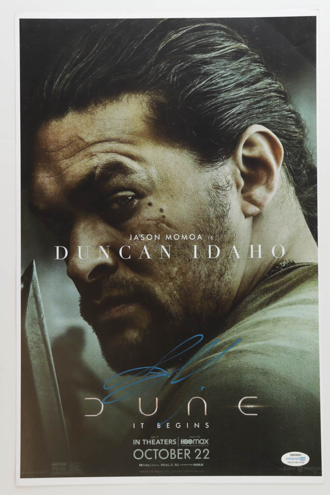 Jason Momoa Signed "Dune" 11x17 Poster (AutographCOA) | Pristine Auction