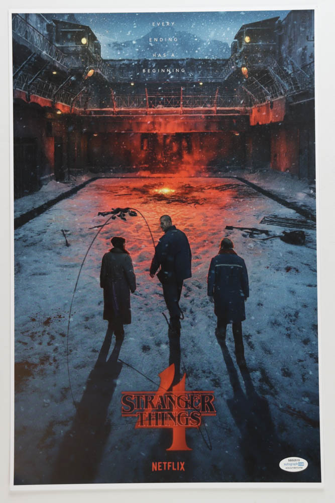 David Harbour Signed "Stranger Things" 11x17 Poster (AutographCOA ...