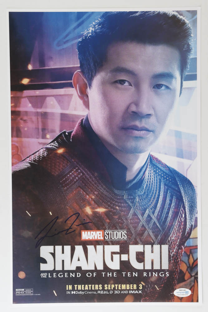 Simu Liu Signed "Shang-Chi and The Legend of The Ten Rings" 11x17 ...