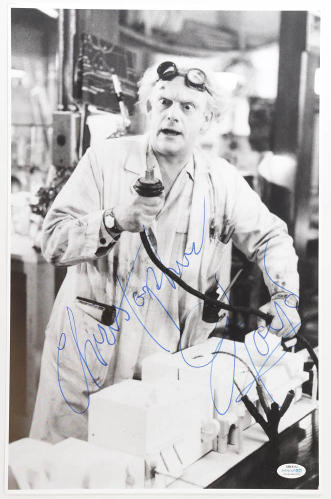 Christopher Lloyd Signed "Back to the Future" 11x17 Poster ...
