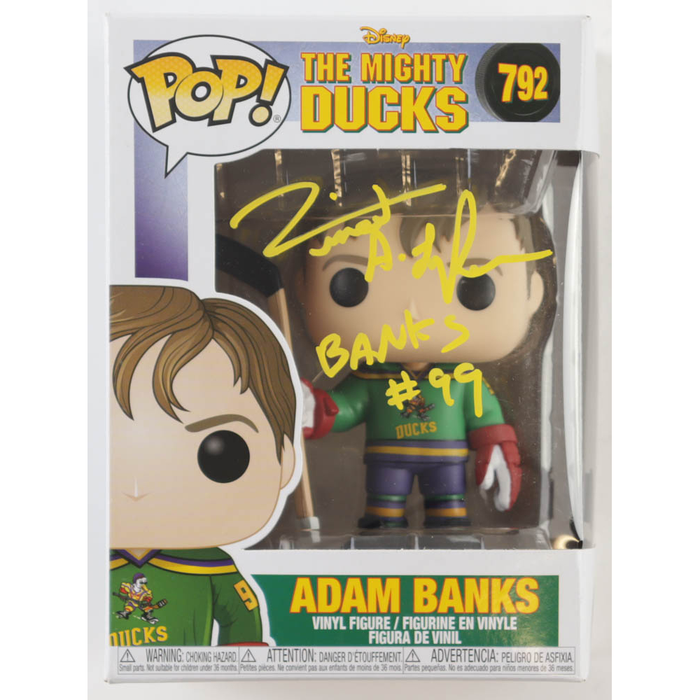 Vincent Larusso Signed "The Mighty Ducks" #792 Adam Banks Funko Pop ...