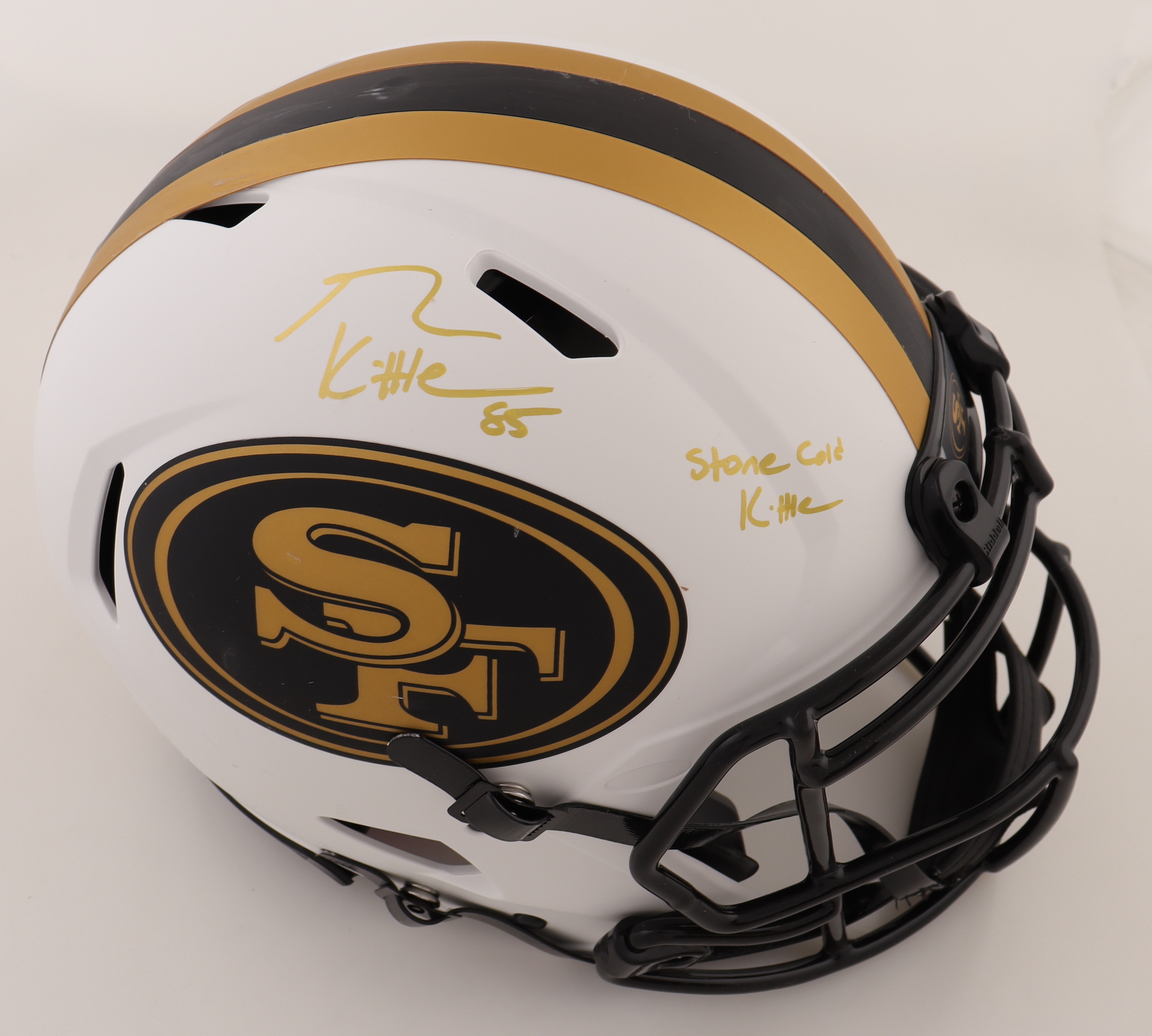 George Kittle Signed 49ers Full-Size Authentic On-Field Lunar Eclipse ...