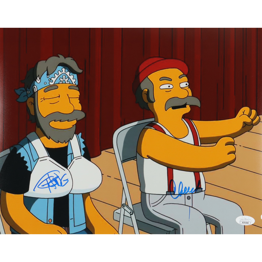 Cheech Marin & Tommy Chong Signed "The Simpsons" 11x14 Photo (JSA ...