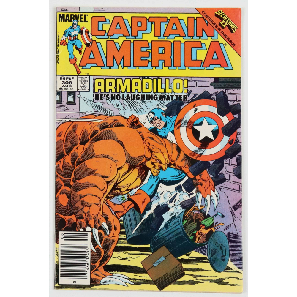 1985 "Captain America" Issue #308 Marvel Comic Book | Pristine Auction
