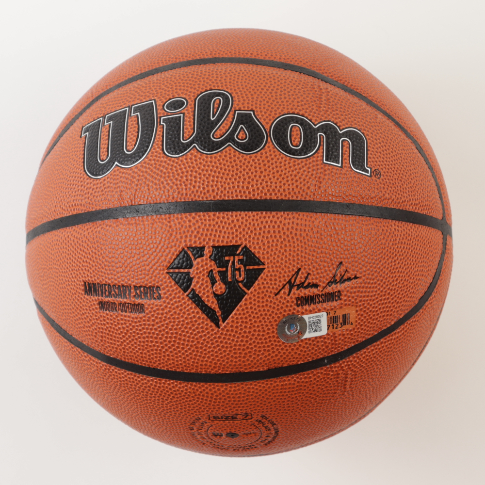 Alex Caruso Signed NBA 75th Anniversary Logo Basketball Inscribed "Go ...