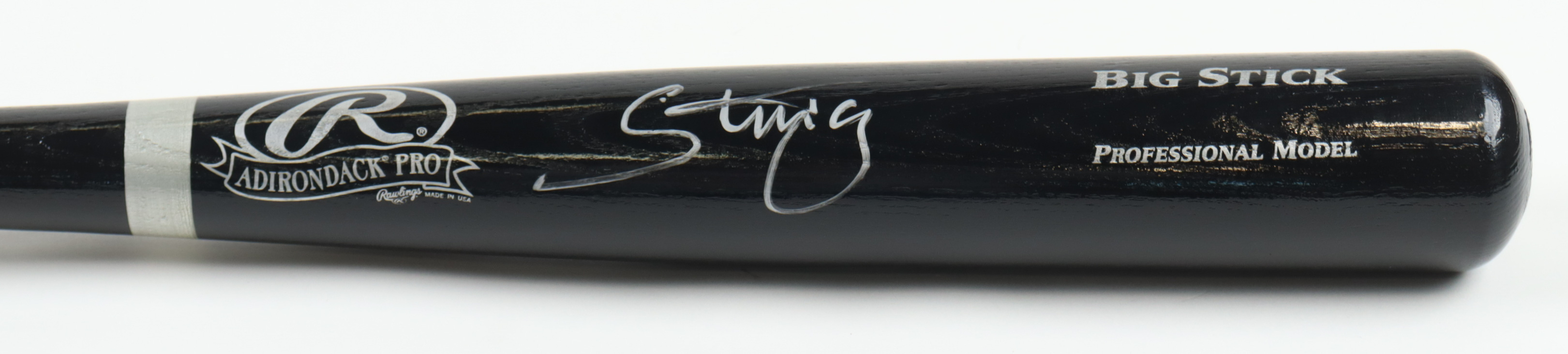 Steve "Sting" Borden Signed Rawlings Pro Baseball Bat (Beckett ...