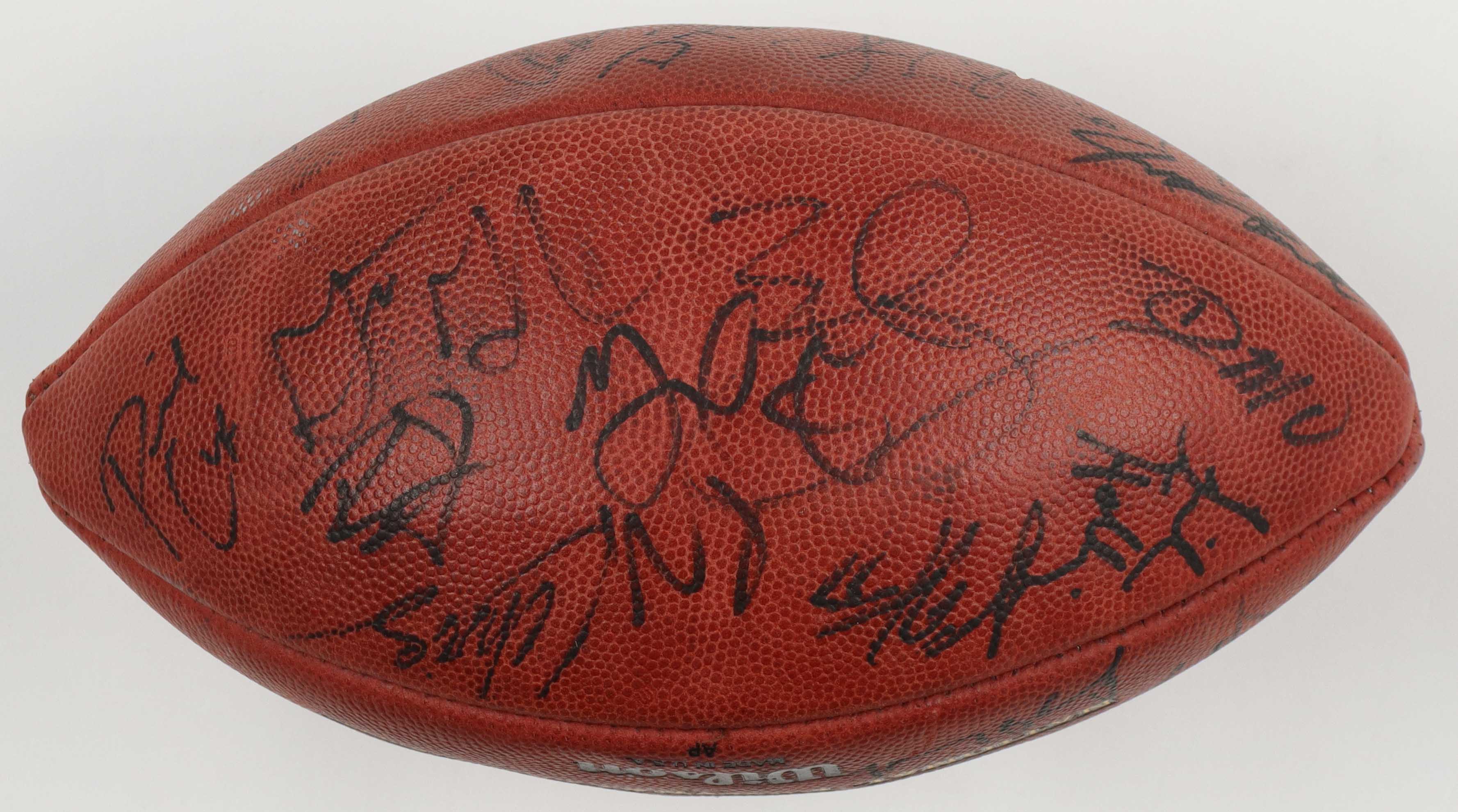 Official NFL "The Duke" Game Ball Football Singed By (22) with Aaron ...