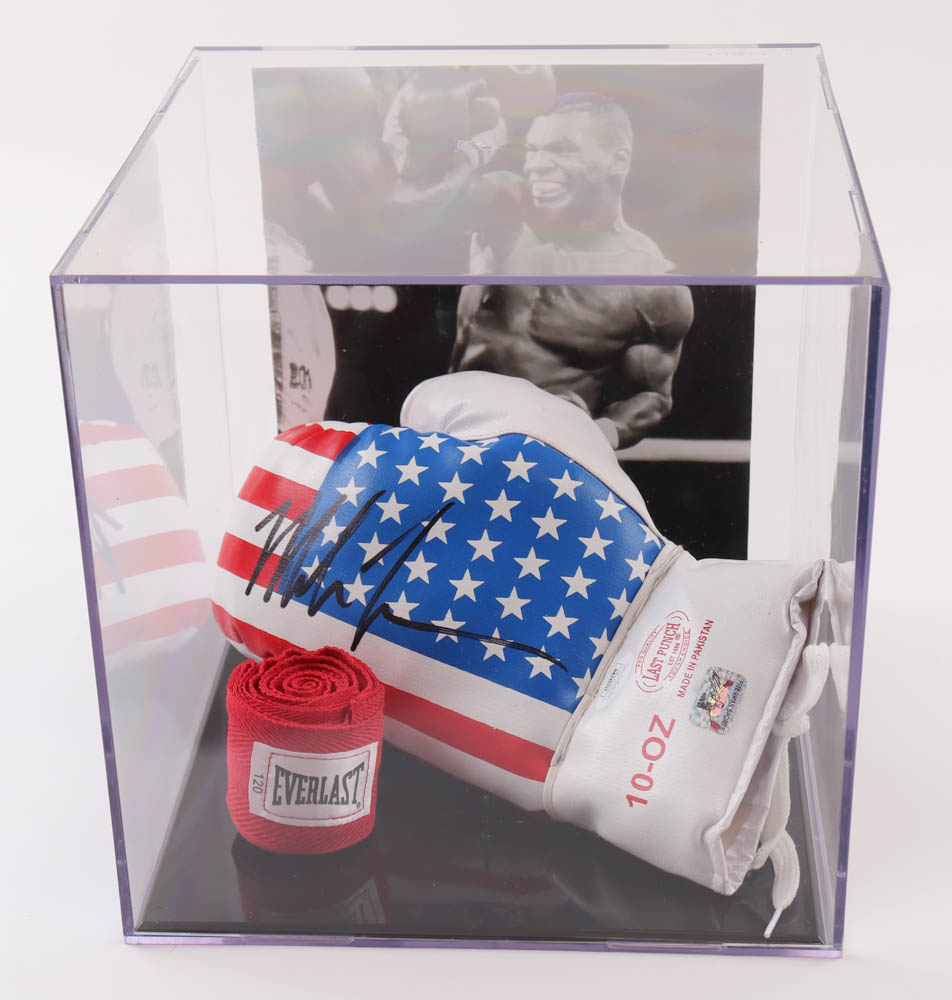 Mike Tyson Signed USA Boxing Glove with Display Case (Tyson & JSA ...