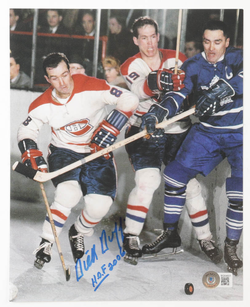 Dick Duff Signed Canadiens 8x10 Photo Inscribed "HOF 2006" (Beckett ...