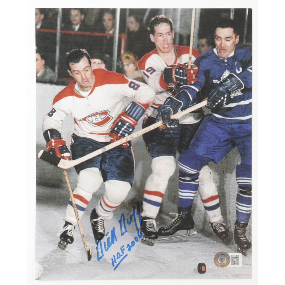 Dick Duff Signed Canadiens 8x10 Photo Inscribed "HOF 2006" (Beckett ...