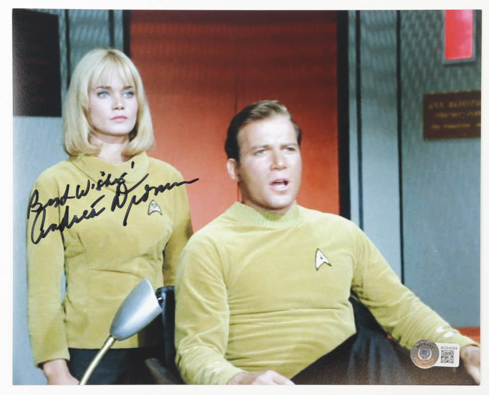 Andrea Dromm Signed "Star Trek" 8x10 Photo Inscribed "Best Wishes ...