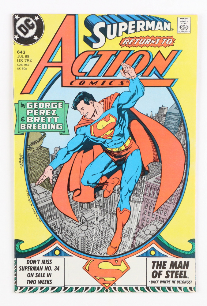 1989 "Action Comics" Issue #643 DC Comic Book | Pristine Auction