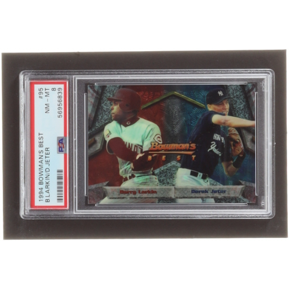 Derek Jeter / Barry Larkin 1994 Bowman's Best #X95 (PSA 8) | Pristine ...