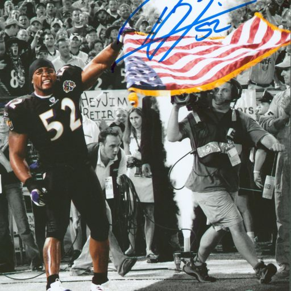Ray Lewis Signed Ravens 8x10 Photo (Beckett) | Pristine Auction