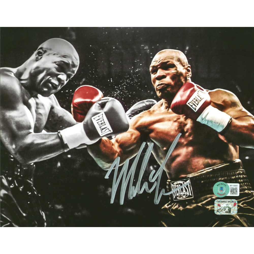 Mike Tyson Signed 8x10 Photo Beckett And Tyson Pristine Auction
