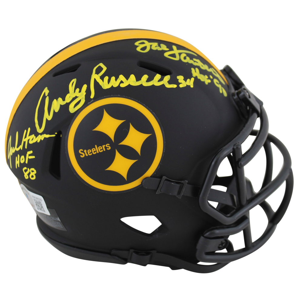 Andy Russell, Jack Ham & Jack Lambert Signed Steelers Eclipse Alternate ...
