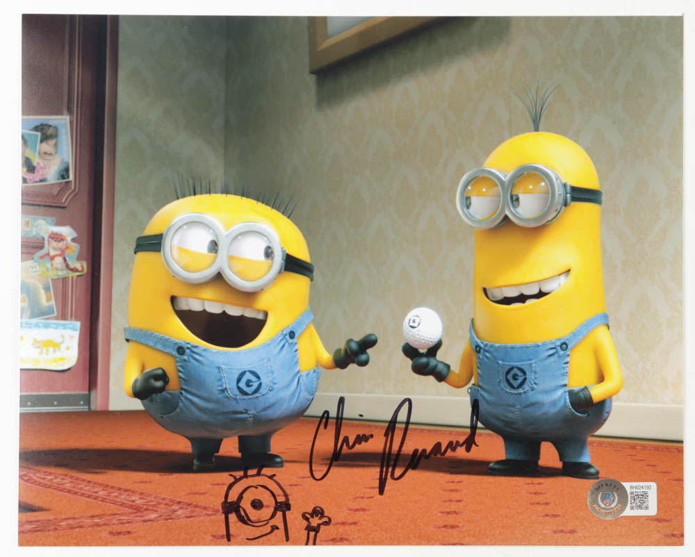 Chris Renaud Signed "Minions" 8x10 Photo with Hand-Drawn Sketch ...