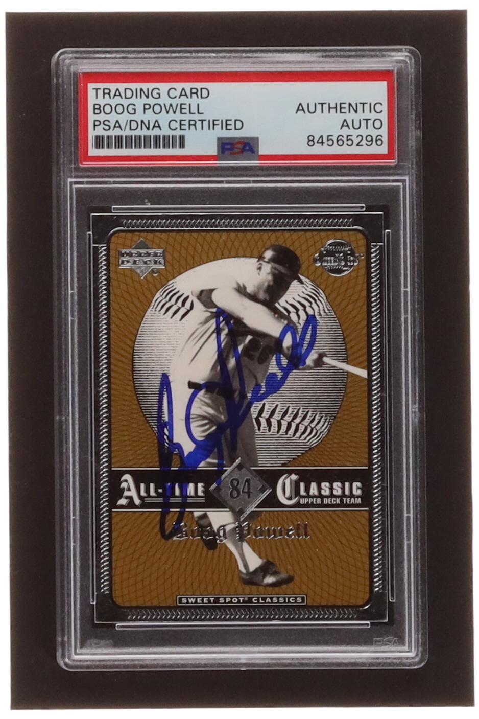 Boog Powell Signed 2002 Sweet Spot Classics 84 Psa Pristine Auction
