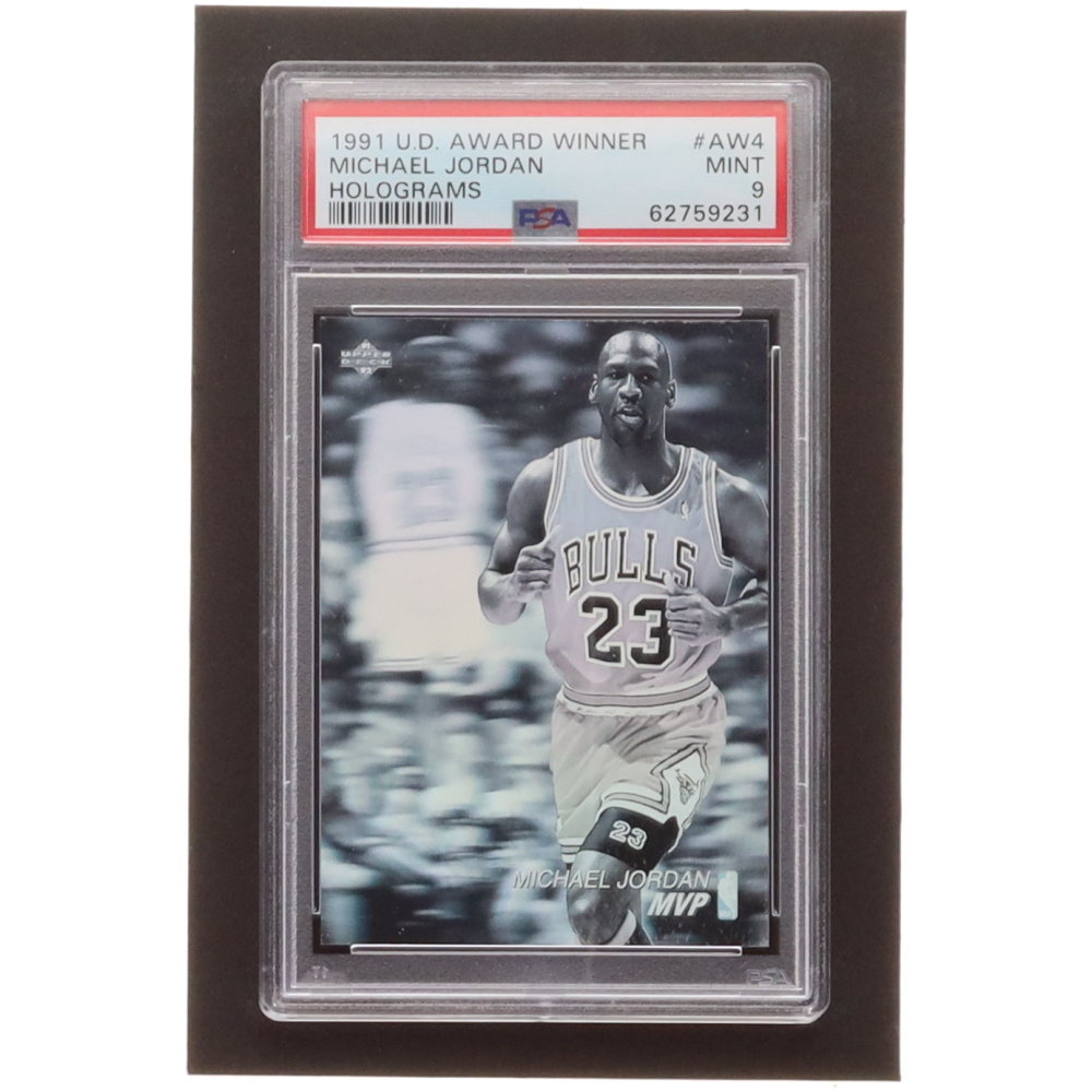 Michael Jordan 1991-92 Upper Deck Award Winner Holograms MVP #AW4 (PSA ...