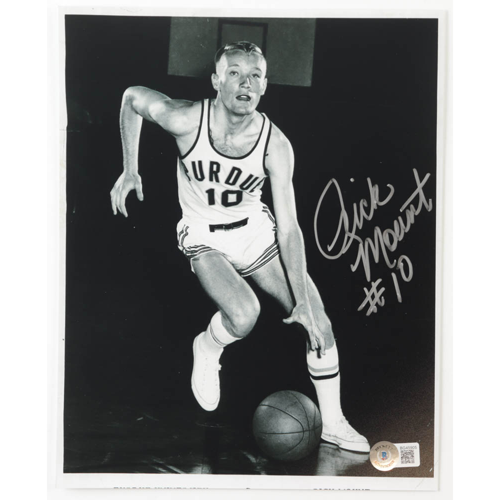 Rick Mount Signed Purdue Boilermakers 8x10 Photo (Beckett) | Pristine ...