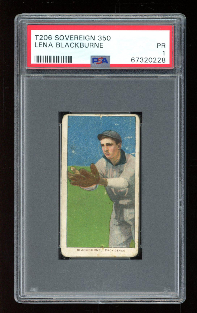 Lena Blackburne 1909-11 T206 Sovereign (PSA 1) | Pristine Auction