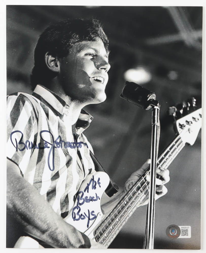 Bruce Johnston Signed 8x10 Photo Inscribed "The Beach Boys" (Beckett ...