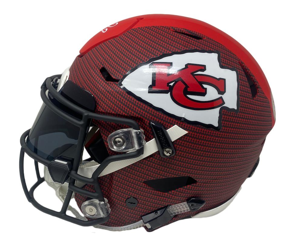 Patrick Mahomes Signed Chiefs Authentic On-Field Full Size Hydro Dipped ...