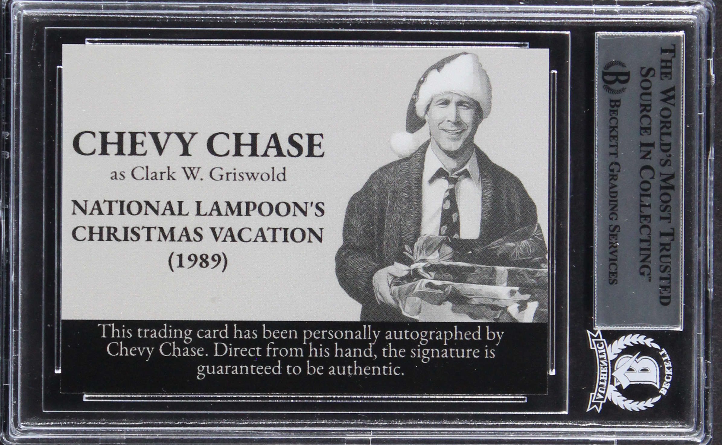 Chevy Chase Signed "National Lampoon's Christmas Vacation" Trading Card ...